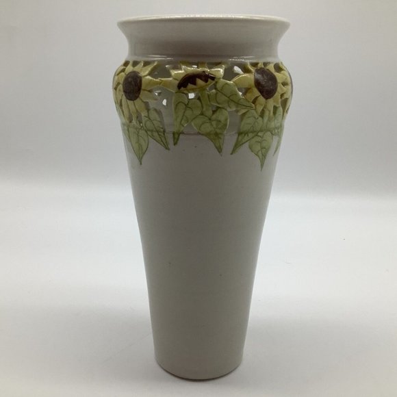 Handmade | Art | Helen Fleming Art Pottery Sunflower Vase | Poshmark